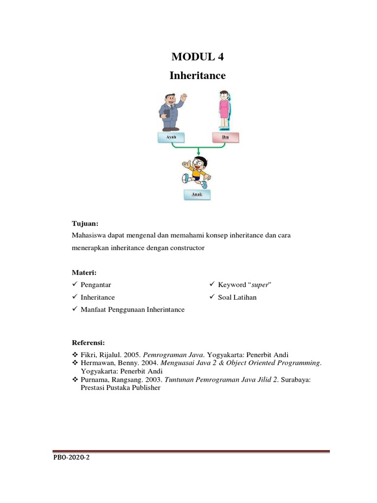 Konsep Inheritance dalam PBO | PDF