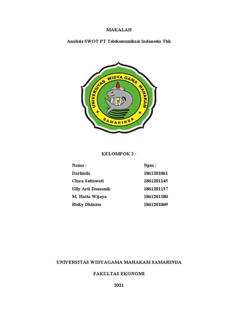 Analisis SWOT PT Telkom Indonesia Tbk. | PDF
