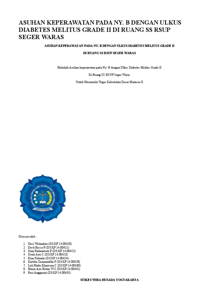 Asuhan Keperawatan Ulkus Diabetes LK | PDF