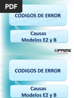 Códigos de Error Aire Acondicionado York | PDF | Aire acondicionado | Tecnologías de gas
