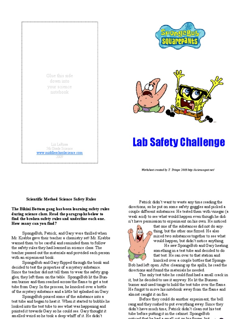 Spongebob Safety Challenge Isn | PDF | Nature