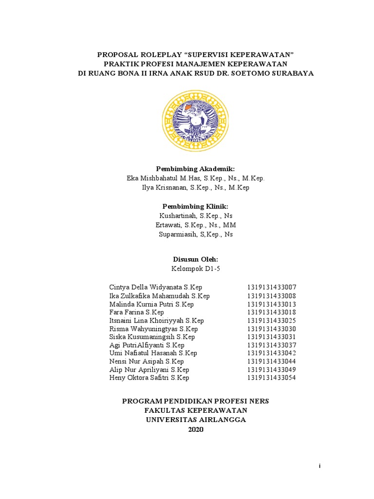 Proposal Supervisi | PDF