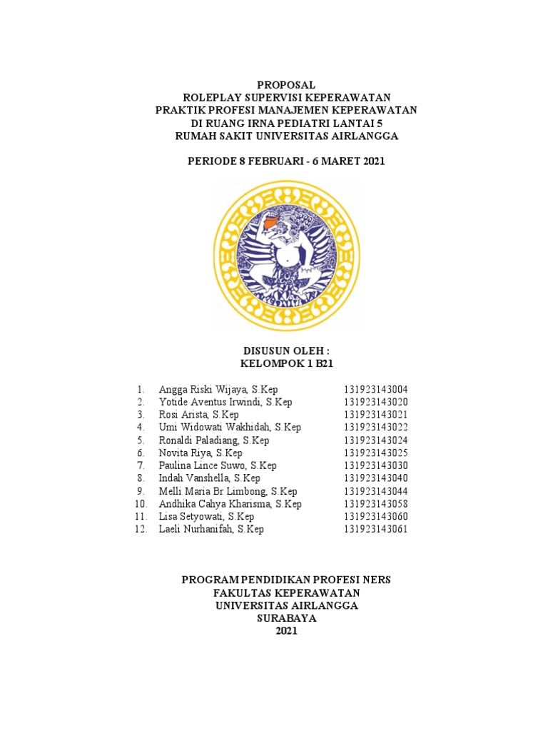 Proposal Roleplay Supervisi | PDF | Karier & Perkembangan | Bisnis