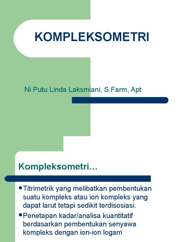 Kompleksometri | PDF