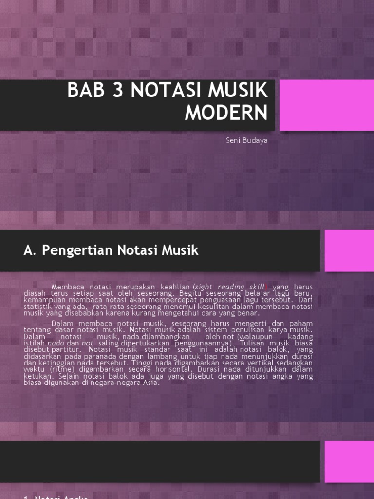 Panduan Notasi Musik Modern | PDF