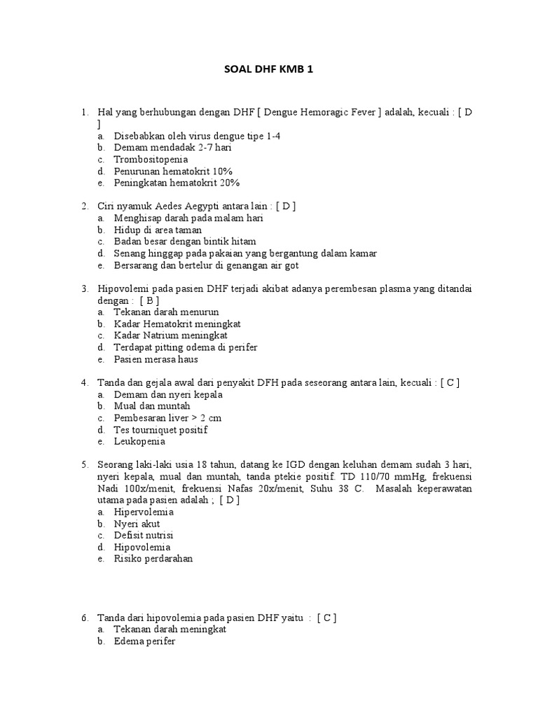 Soal DHF | PDF