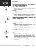 Vestibular Rehabilitation: Gaze Stabilization Exercise Vorx1 | PDF ...