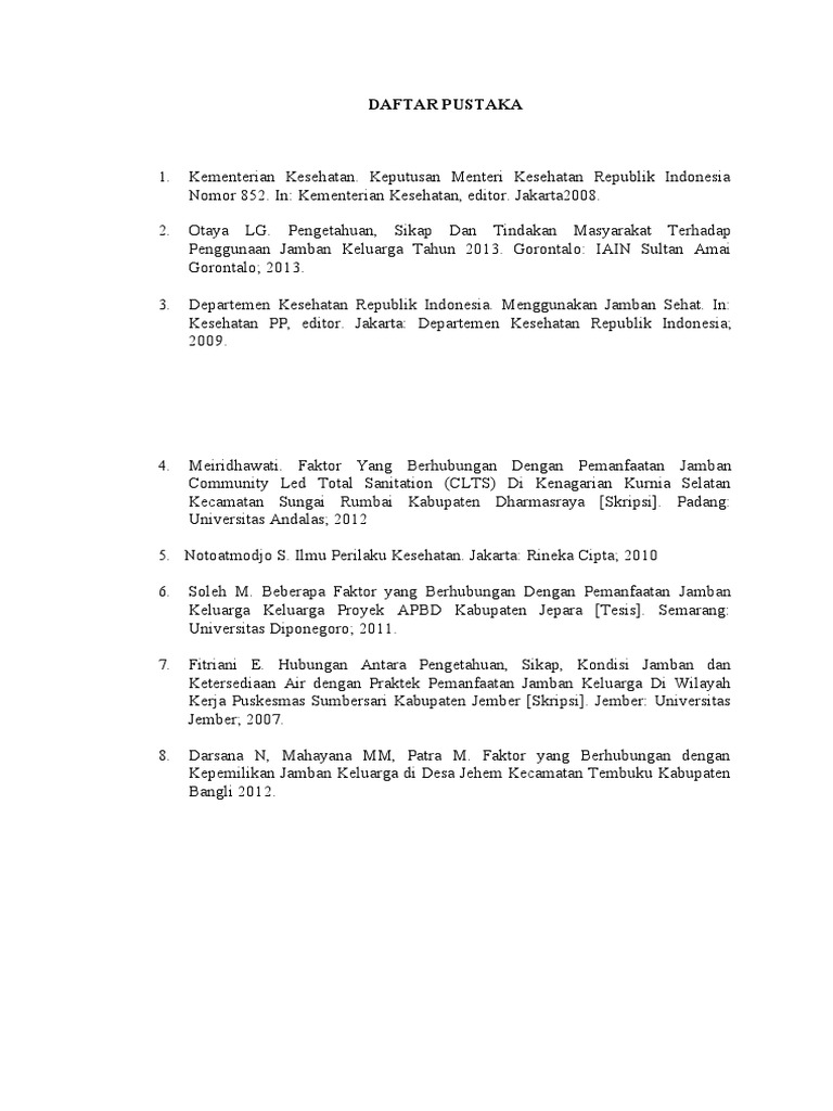 Contoh Jamban Sehat dan Bersih | PDF