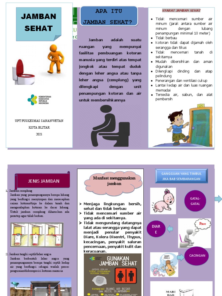Leaflet Jamban Sehat | PDF