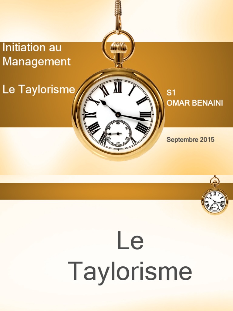 Introduction au Taylorisme en Management | PDF | Économie | Business