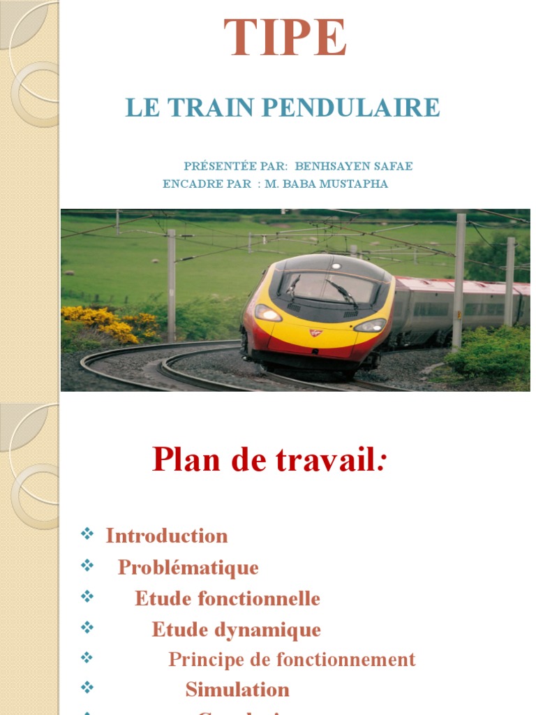 Train Pendulaire | PDF | Transport ferroviaire | Ingénierie mécanique