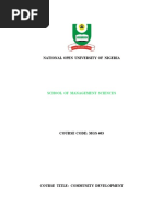 Community Development PDF Notes PDF | PDF | Community | Concept