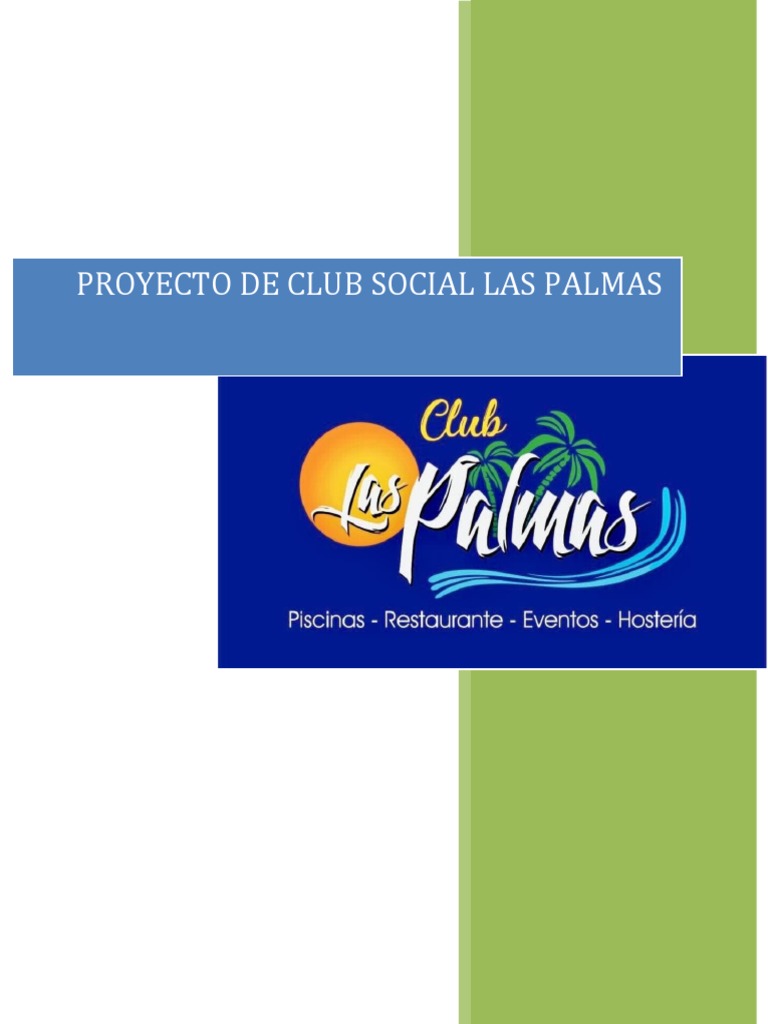 Propuesta de Inversion en El Proyecto de Club Social Las Palmas | PDF ...
