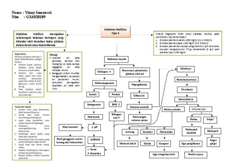 Mind Mapping Diabetes Mellitus | PDF