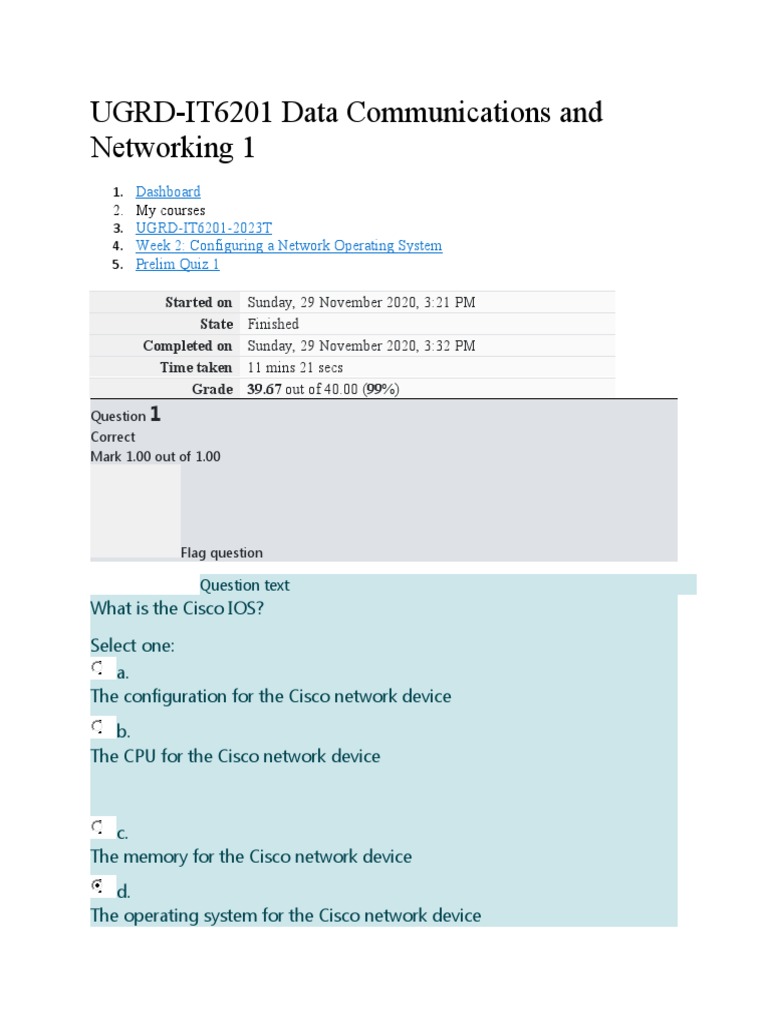 Datacom Net1 | PDF | Computer Network | Internet Protocol Suite