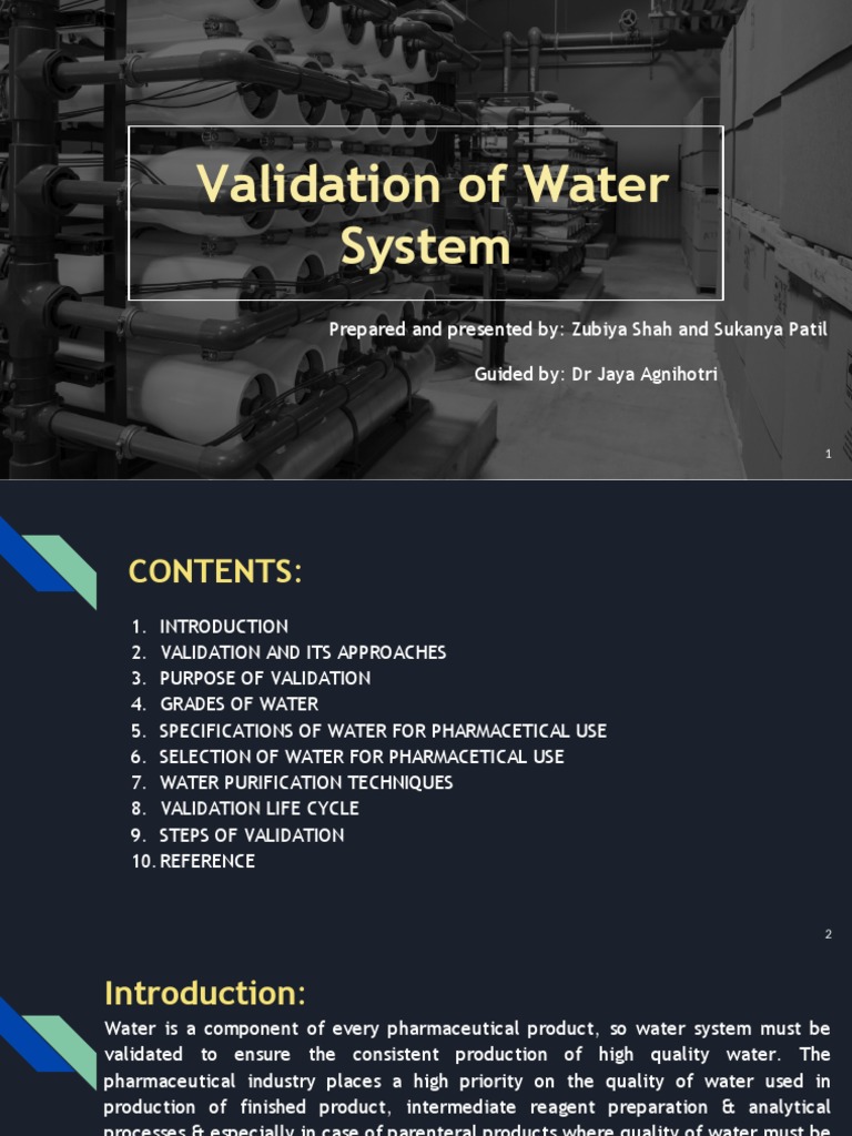 Pharmaceutical Water Validation | PDF | Verification And Validation ...