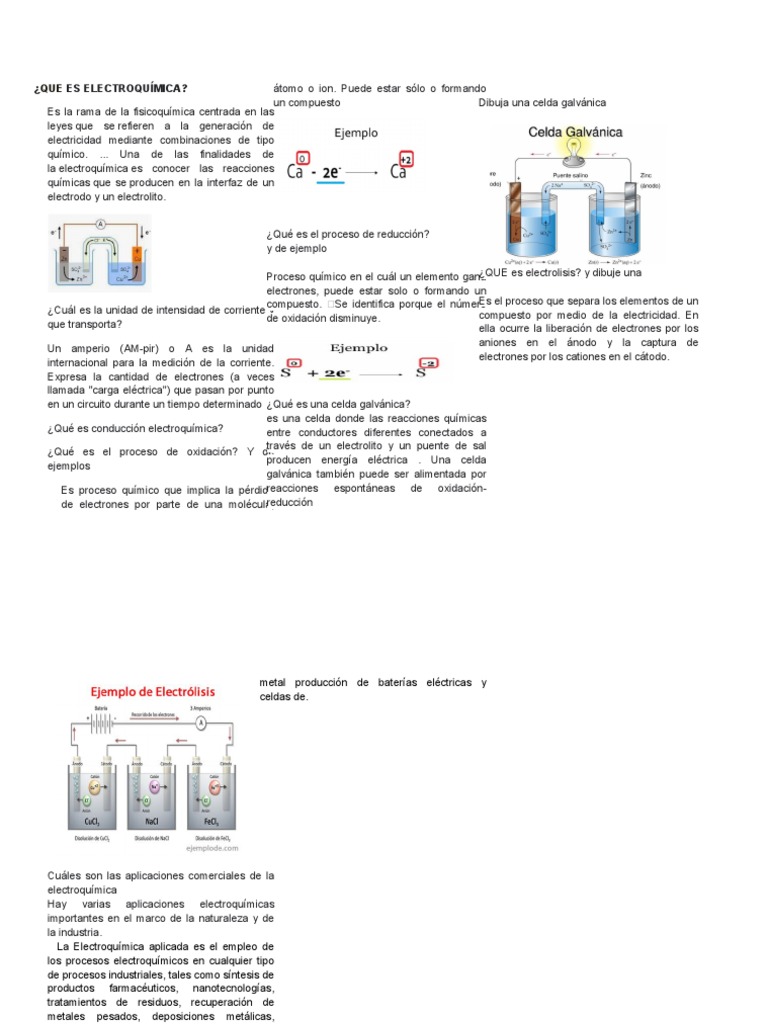 Introducción a la Electroquímica | PDF | Electroquímica | Redox