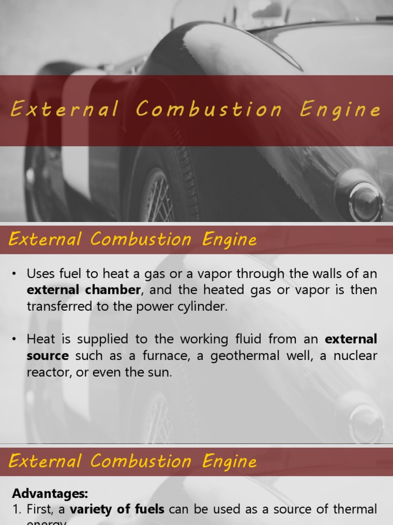 External Combustion Engines PDF | PDF | Engines | Boiler