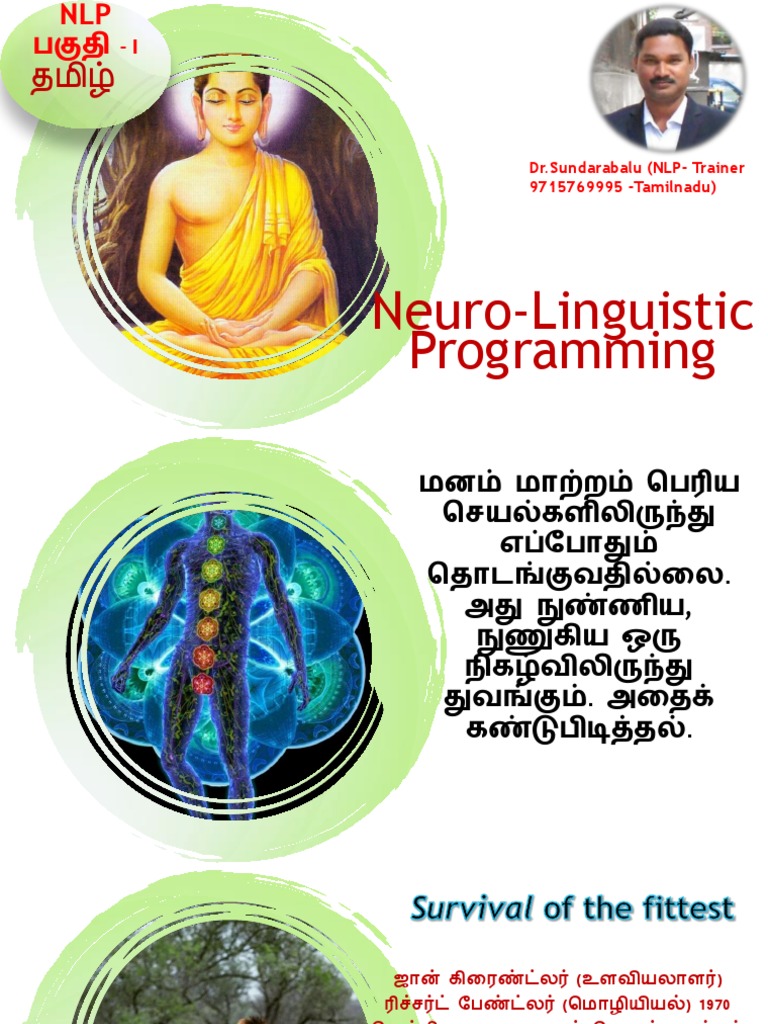 Neuro-Linguistic Programming (NLP in Tamil Part I) | PDF