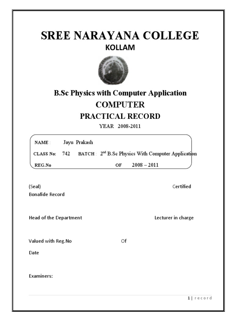 Computer Practical Record - Program to perform merge sort on an array ...