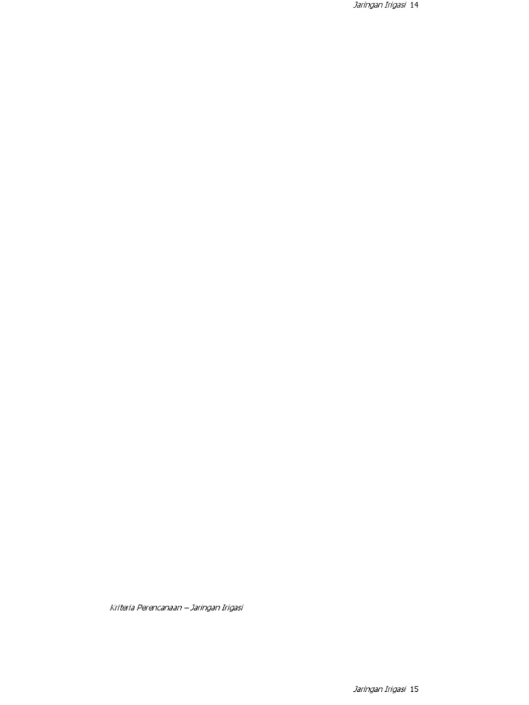 Standar Perencanaan Irigasi | PDF