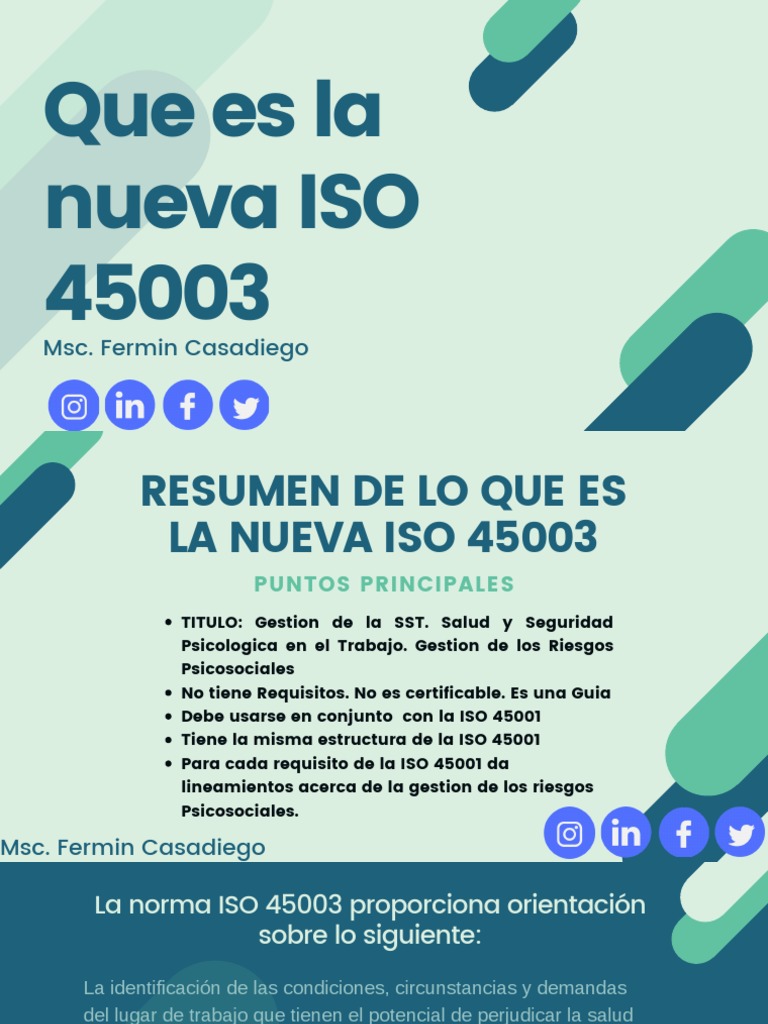 Iso 45003 | PDF | Psicología Social | Bienestar