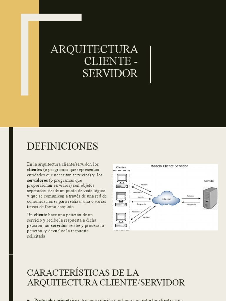 Arquitectura Cliente Servidor | PDF | Modelo cliente-servidor ...