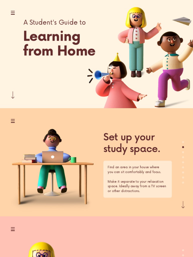 Colorful 3D Illustrated Remote Learning Events and Special Interest ...
