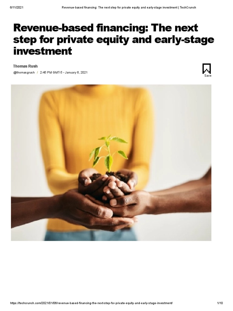 Revenue-Based Financing - The Next Step For Private Equity and Early ...