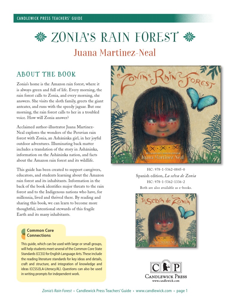 Zonia's Rain Forest Teaching Guide | PDF | Rainforest | Forests