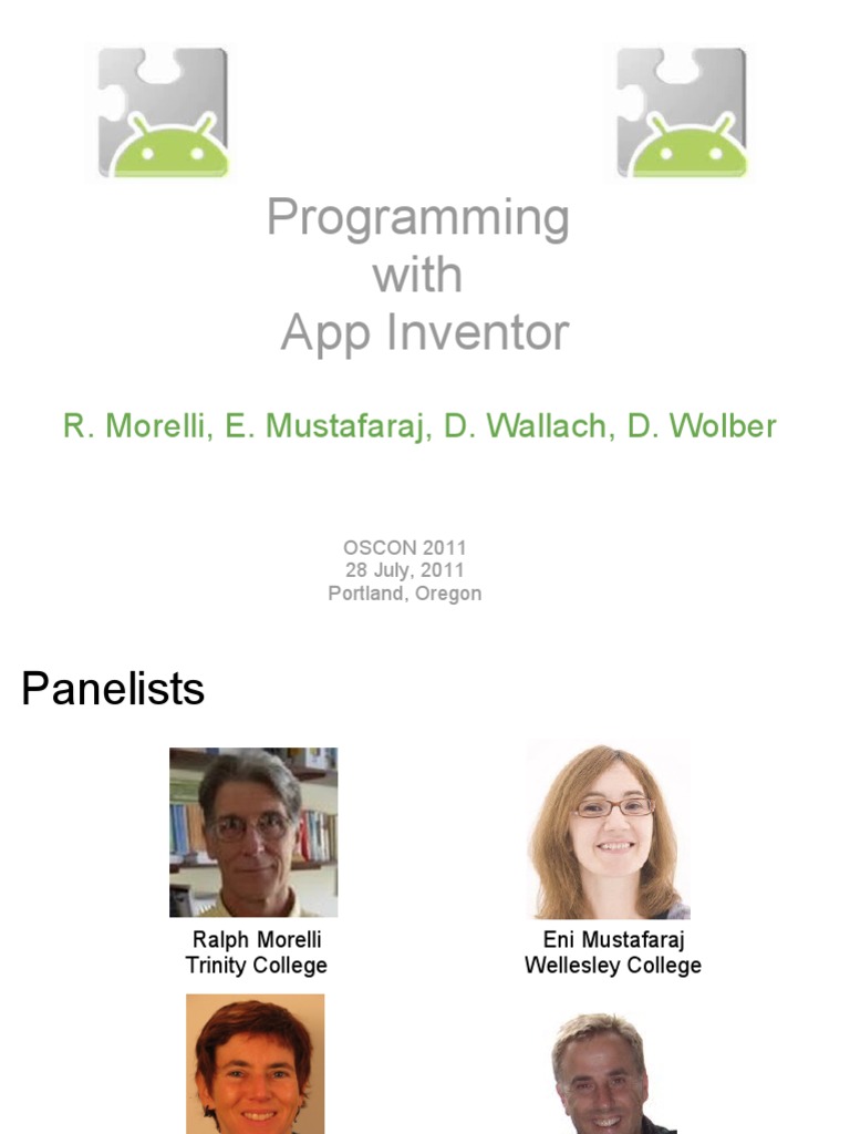 Programming With App Inventor For Android Presentation | PDF | Mobile ...