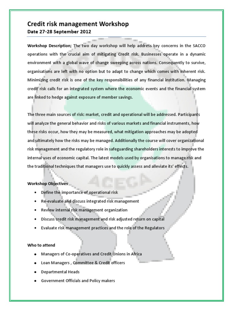 Credit Risk Management | PDF | Operational Risk | Risk