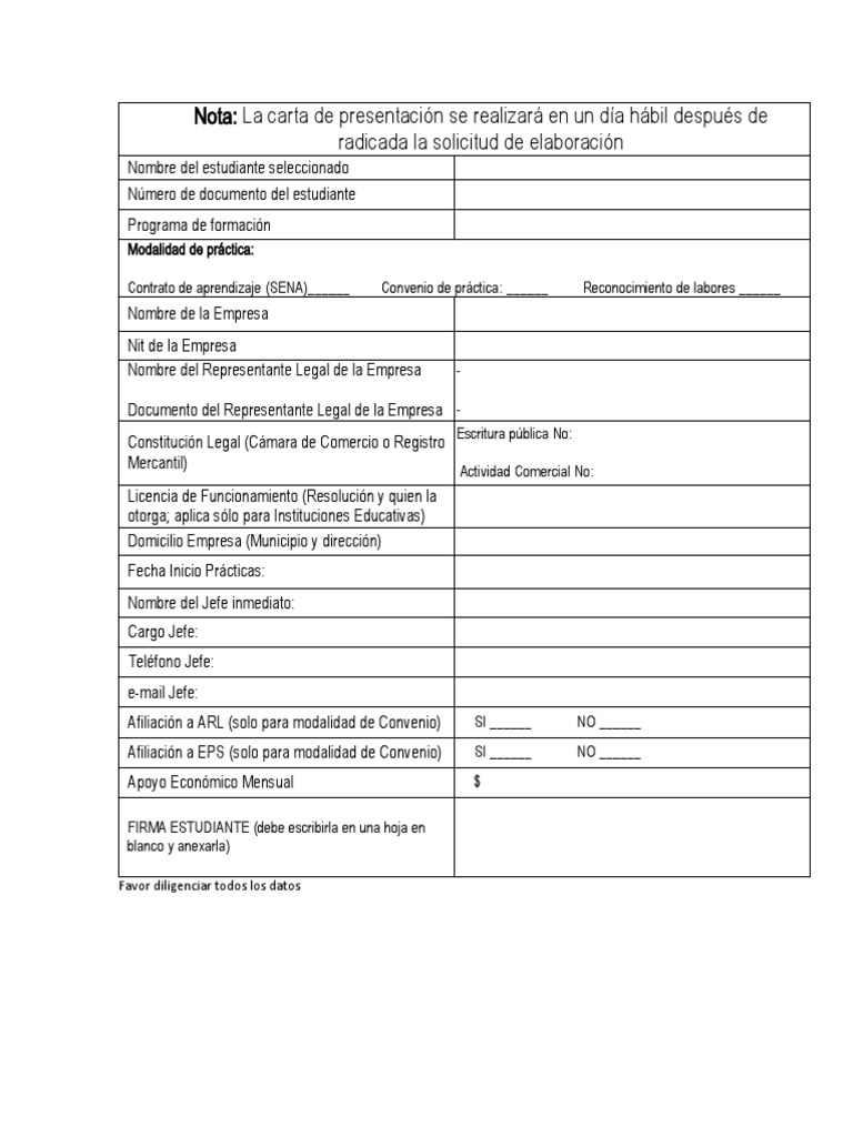 Formato para Carta | PDF