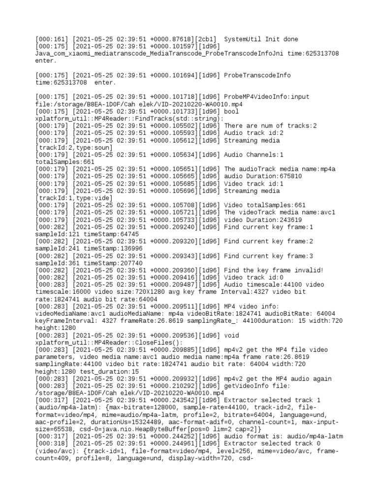 Trace | PDF | Codec | Multimedia