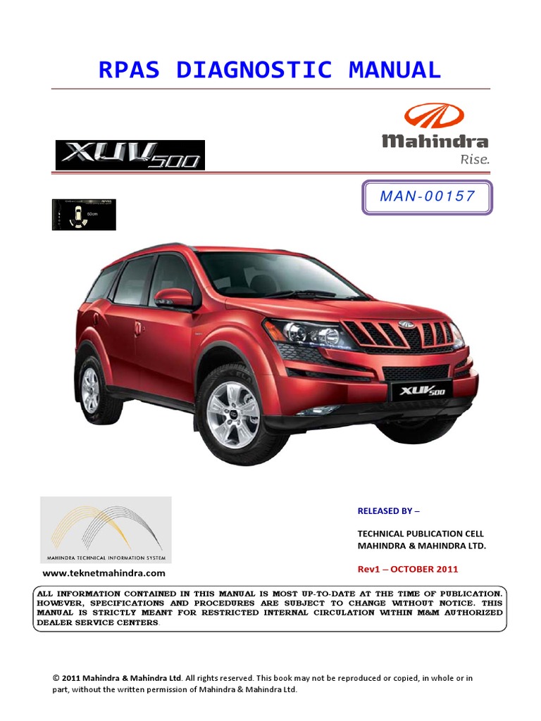 Rpas Manual de Diagnóstico Xuv 500 | PDF | Electrical Connector | Unmanned Aerial Vehicle