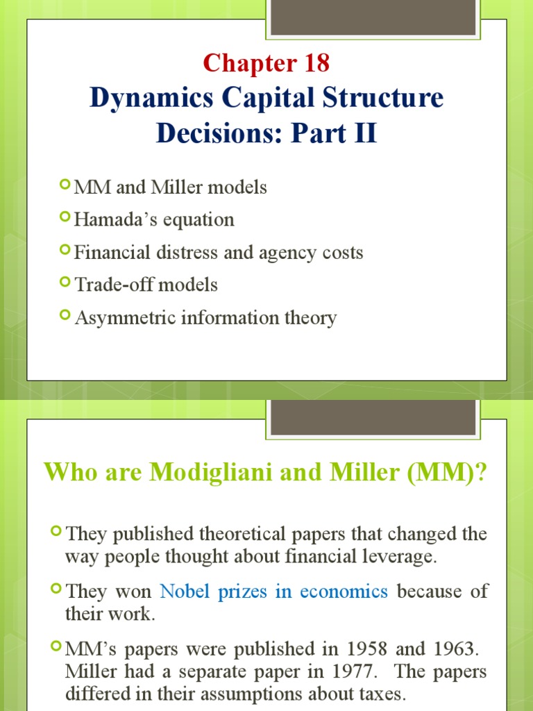 Dynamic Capital Structure | PDF | Capital Structure | Cost Of Capital
