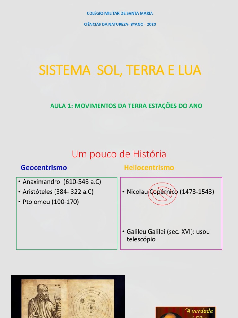 Sistema Sol, Terra e Lua | PDF | Terra | Astronomia