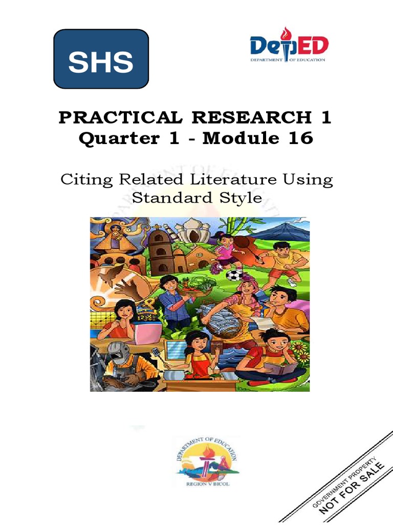 Applied - Practical Research1 - Q1 - M16-Citing Related Literature ...