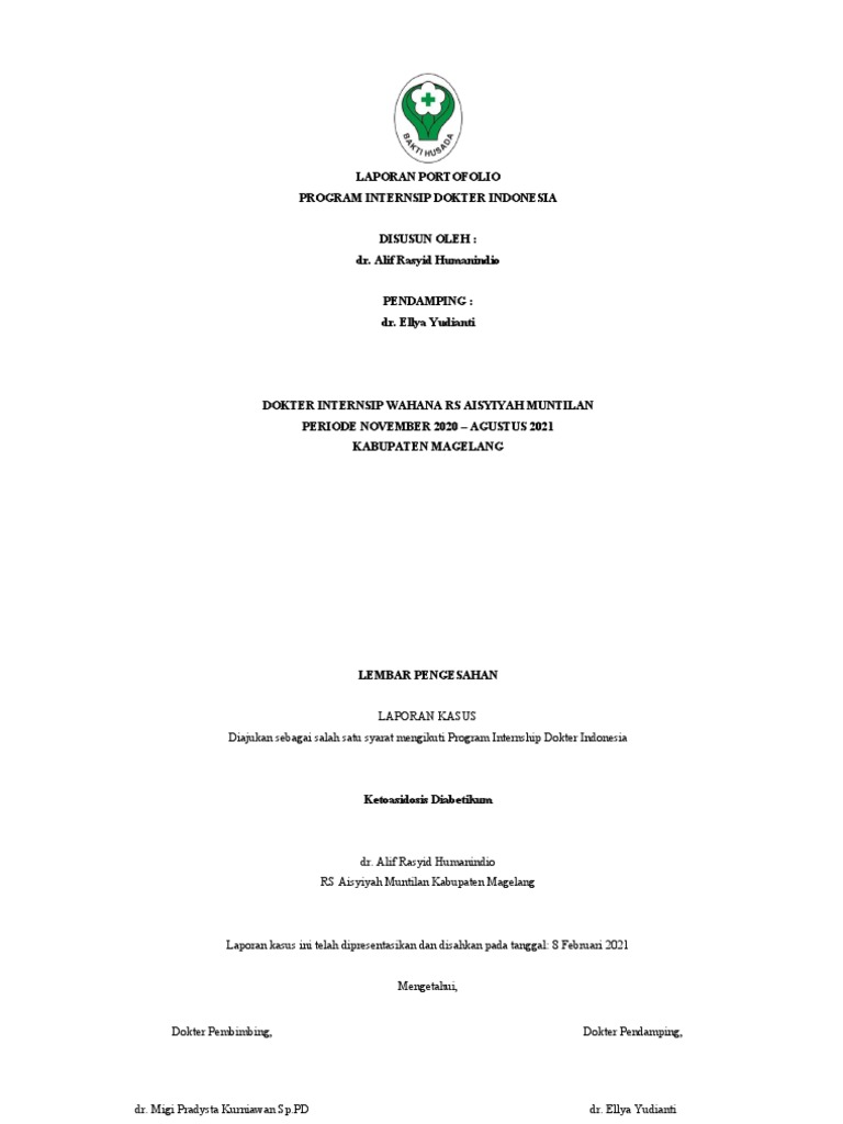 Portofolio Alif Rasyid Humanindio - Penkes Susp KAD DD HONK | PDF