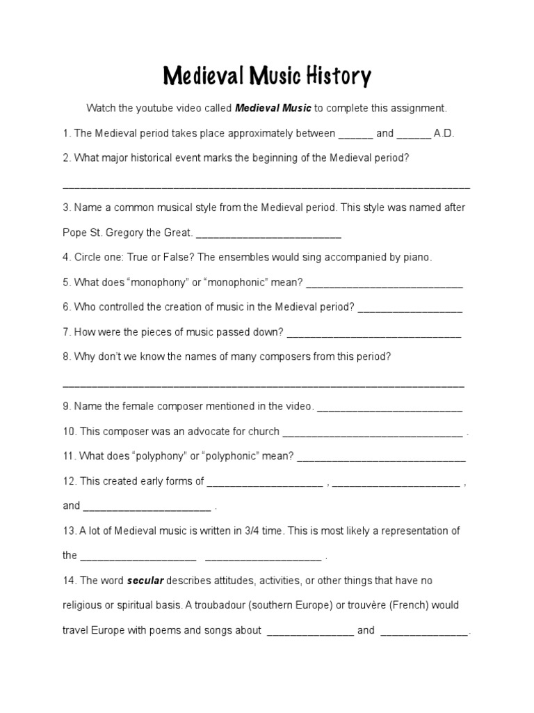 Medieval Music History | Download Free PDF | Performing Arts | Musicology