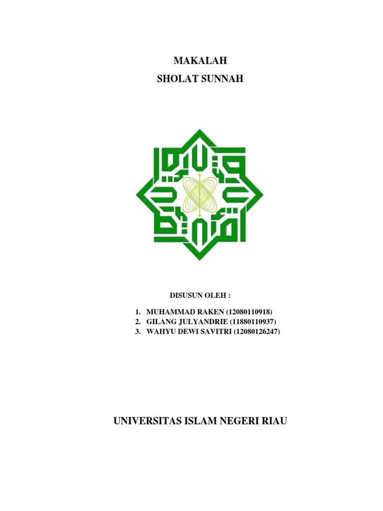 Makalah Shalat Sunnah | PDF Makalah Shalat Sunnah | PDF