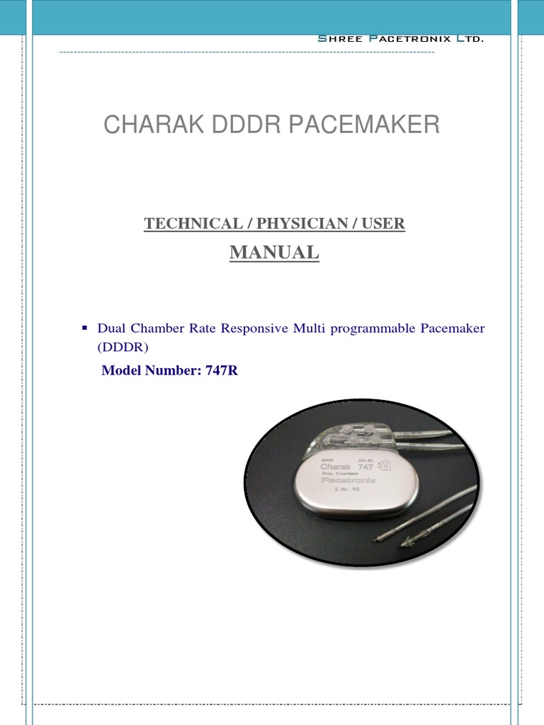 Manual CHARAK DDDR | PDF | Artificial Cardiac Pacemaker | Magnetic ...