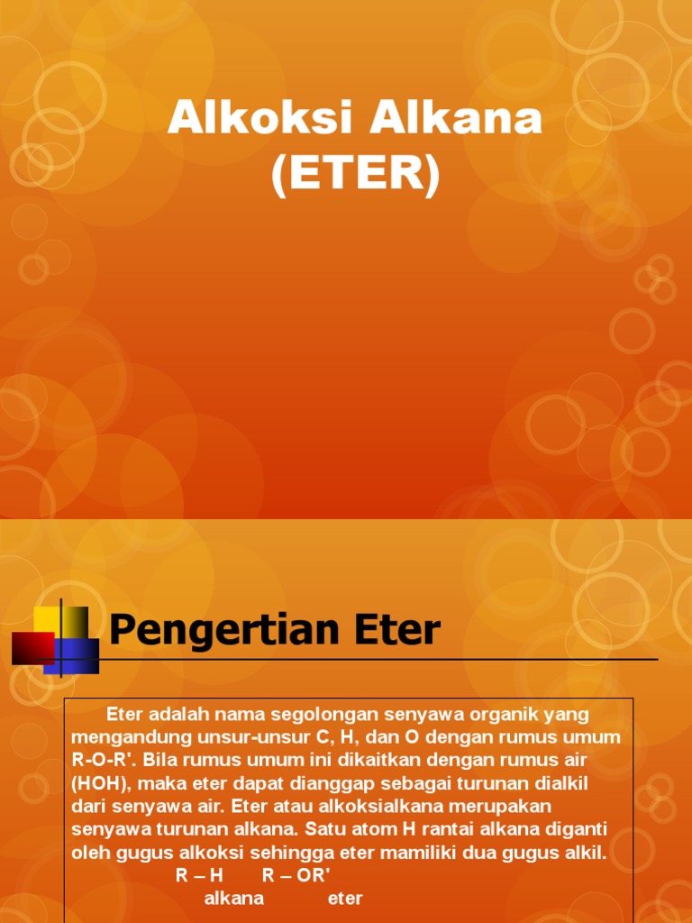 Pengenalan dan Pembuatan Eter Kimia | PDF | Seni | Sains & Matematika