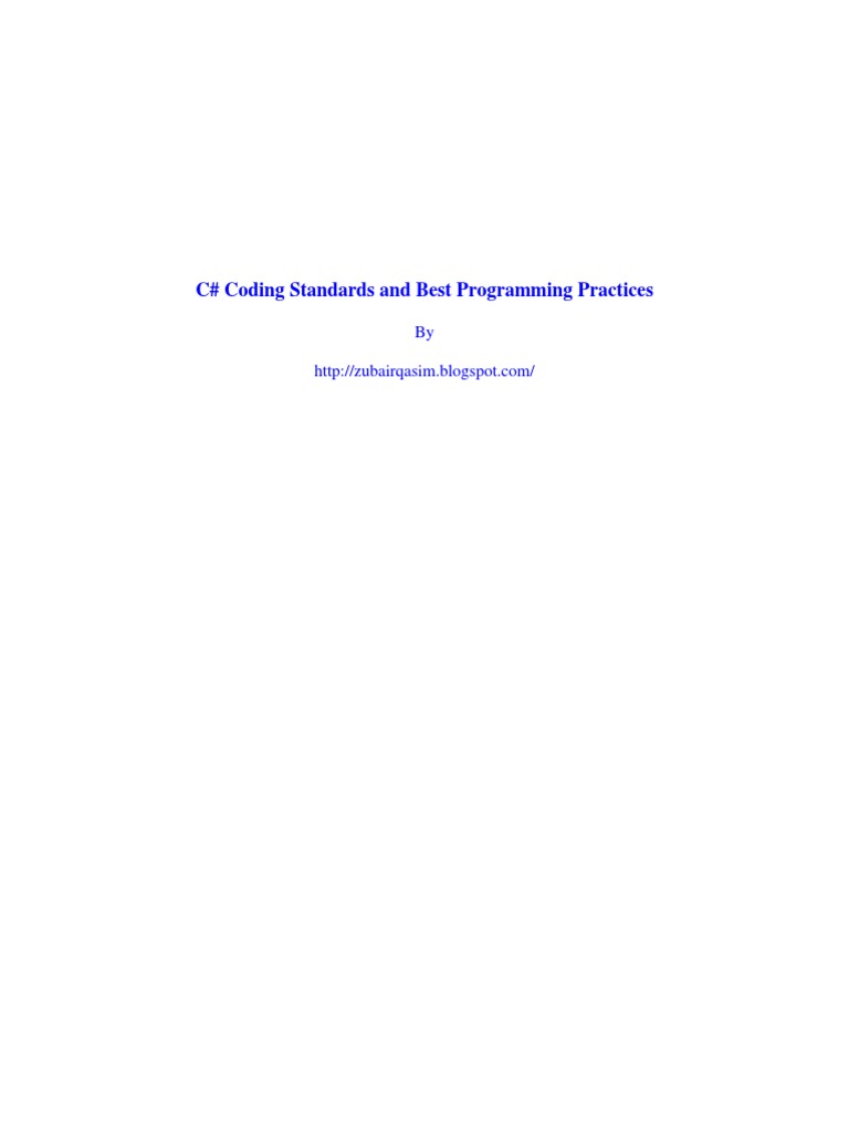 C Coding Standards And Best Programming Practices Pdf Class Computer Programming String 1142