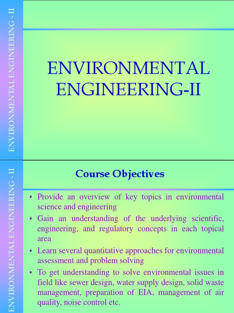 Environmental Engineering-Ii | PDF | Water Purification | Environmental ...
