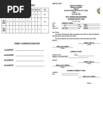 Deped Form 138 Jhs | PDF | Value (Ethics) | Learning