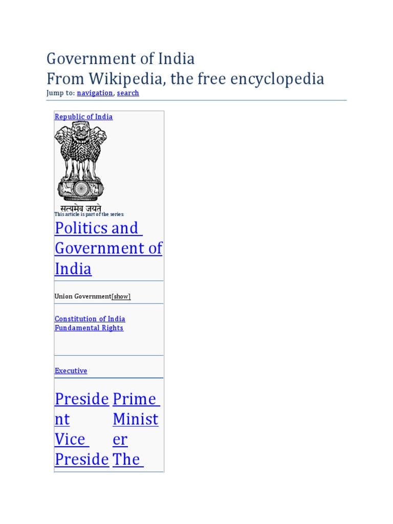 Government of India | PDF | Government Of India | Taxes