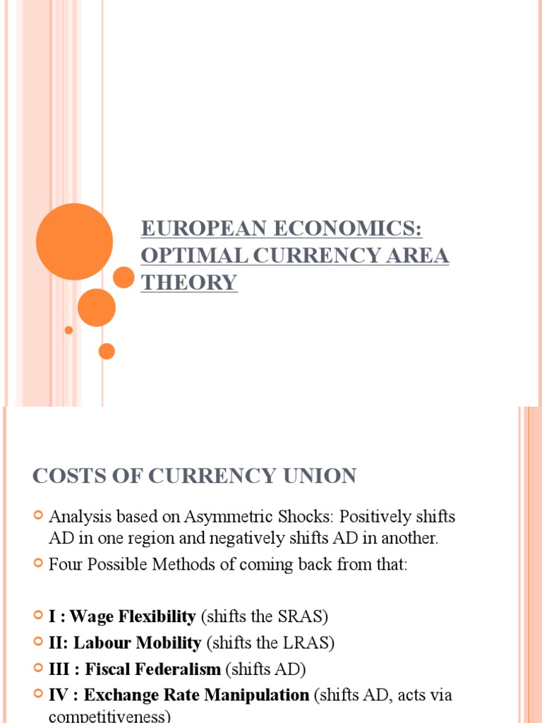 Optimal Currency Area Theory | PDF | Exchange Rate | Euro