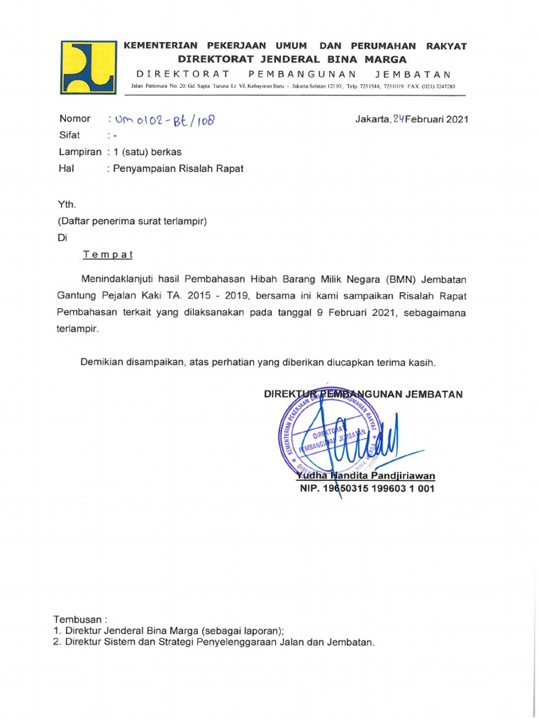 Contoh RISALAH RAPAT | PDF