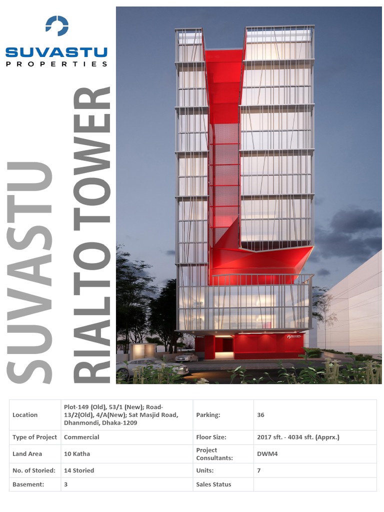 Luxury Condo Tower in Dhanmondi, Dhaka | PDF